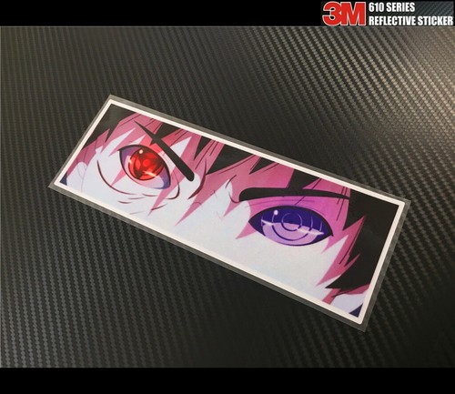 Uchiha Obito Sharingan Sticker Rinnegan eyes NARUTO Anime Reflective ...