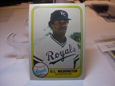 1981 Fleer Baseball Card #34 - U.L. Washington - Kansas City Royals ...