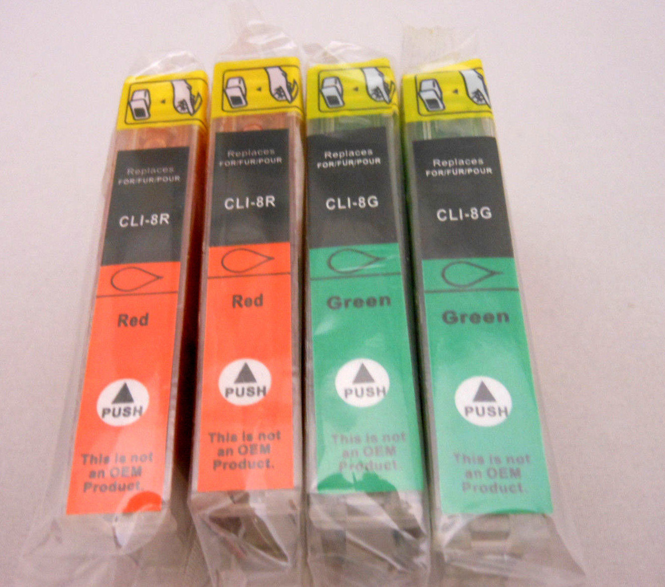CLI8R Red CLI8G Green Ink Cartridge for Canon Pixma iP6700d iP6600d ...
