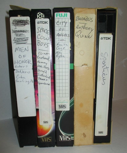 5 VHS Video Tapes- Lot of 5 Tapes - Crate #9 - Lot #3 - Used - Read ...