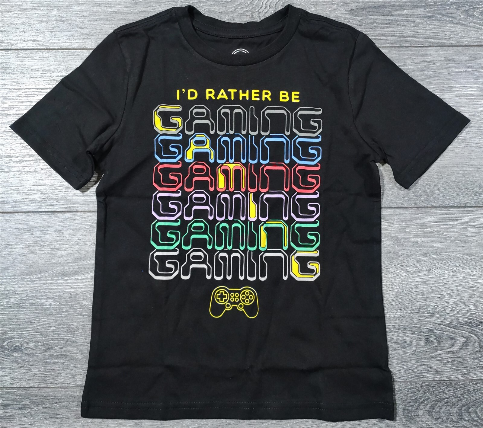 Gaming Shirt Boys Small 6-7 Rather Be Shirt Fun Kids Video Game T-Shirt ...