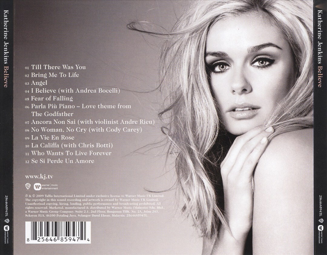 KATHERINE JENKINS BELIEVE NEW CD 825646859474| eBay