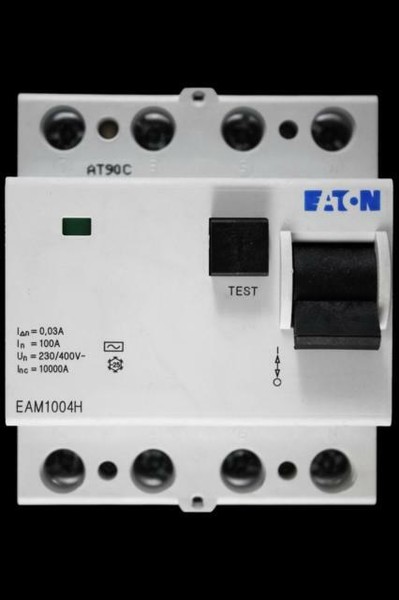 Eaton 100 Amp 30ma Four Pole RCD EAM1004H Yellow for sale online | eBay