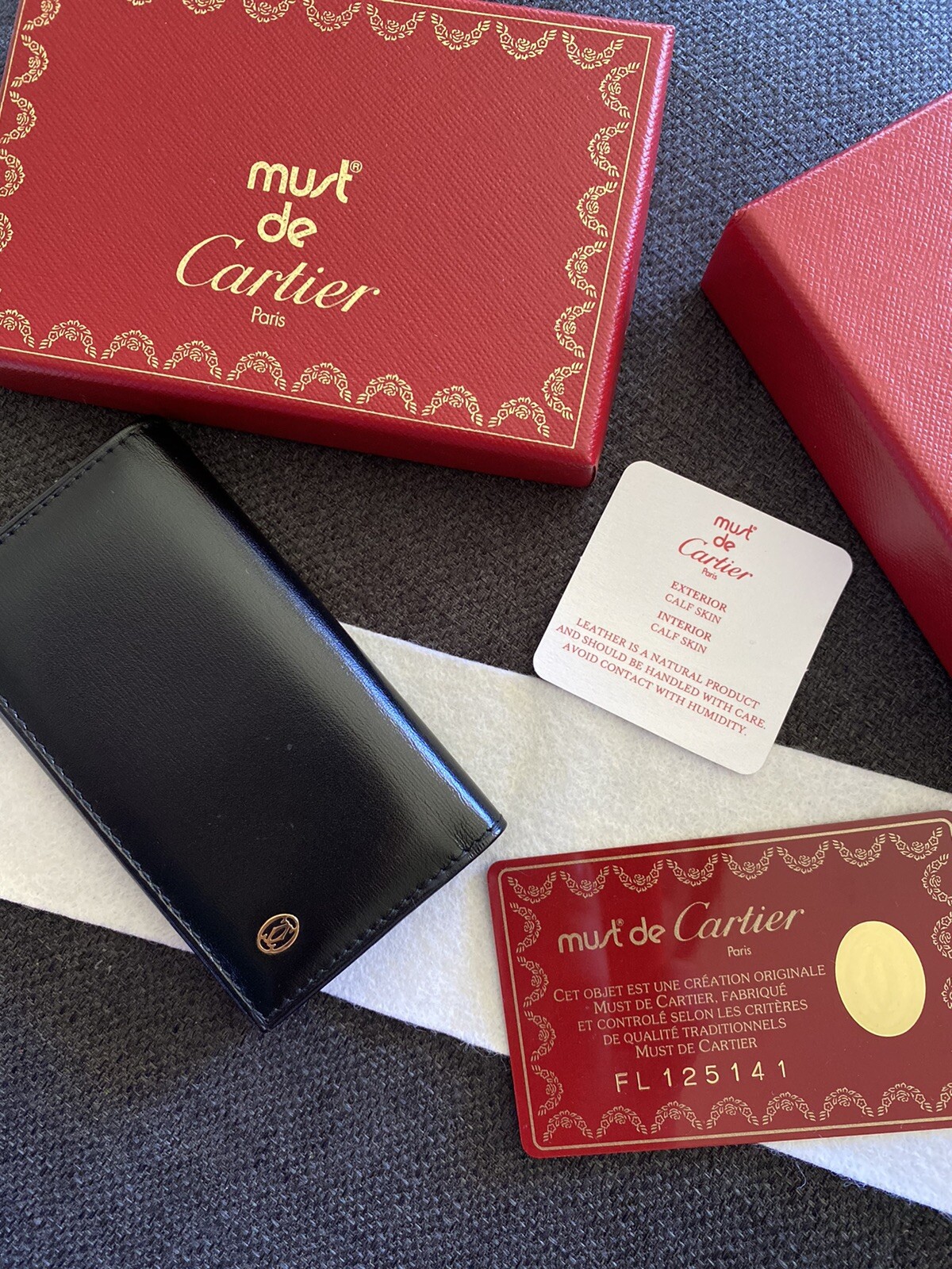 Authentic NEW Cartier Key Case Key Holder Black | eBay Australia