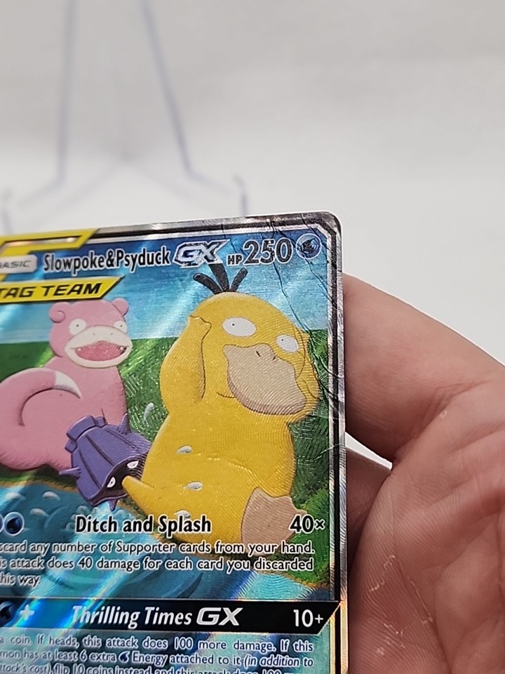 Slowpoke & Psyduck GX Tag Team 218/236 Pokemon Holo Foil Rare See Scan ...