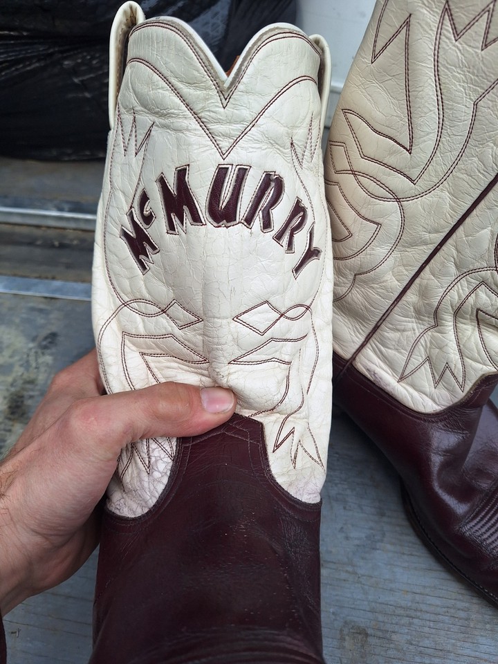 vintage tony lama custom cowboy boots HAND MADE BY TONY LAMA TAG | eBay