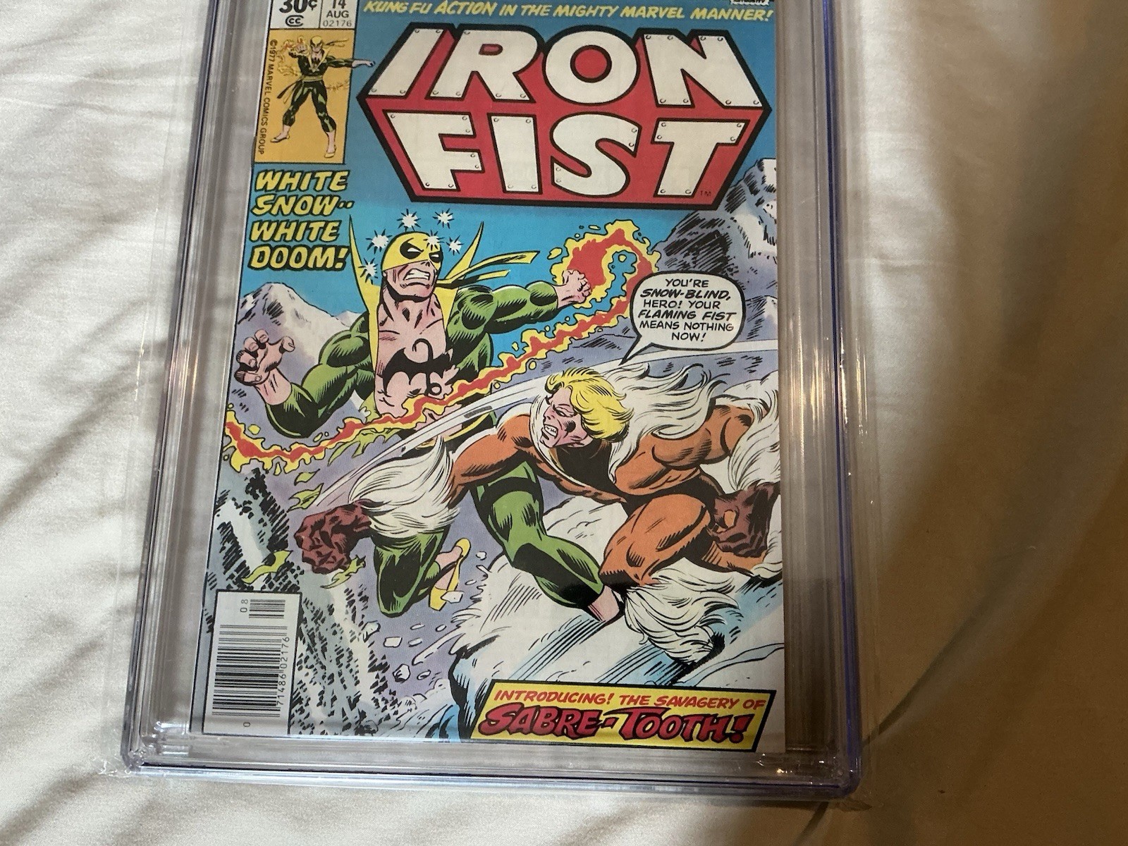Iron Fist #14 CGC 9.4 (1977) WHITE PAGES First Appearance of Sabretooth ...