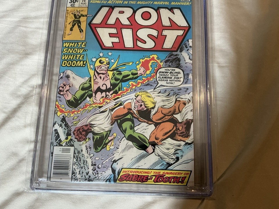 Iron Fist #14 CGC 9.4 (1977) WHITE PAGES First Appearance of Sabretooth ...