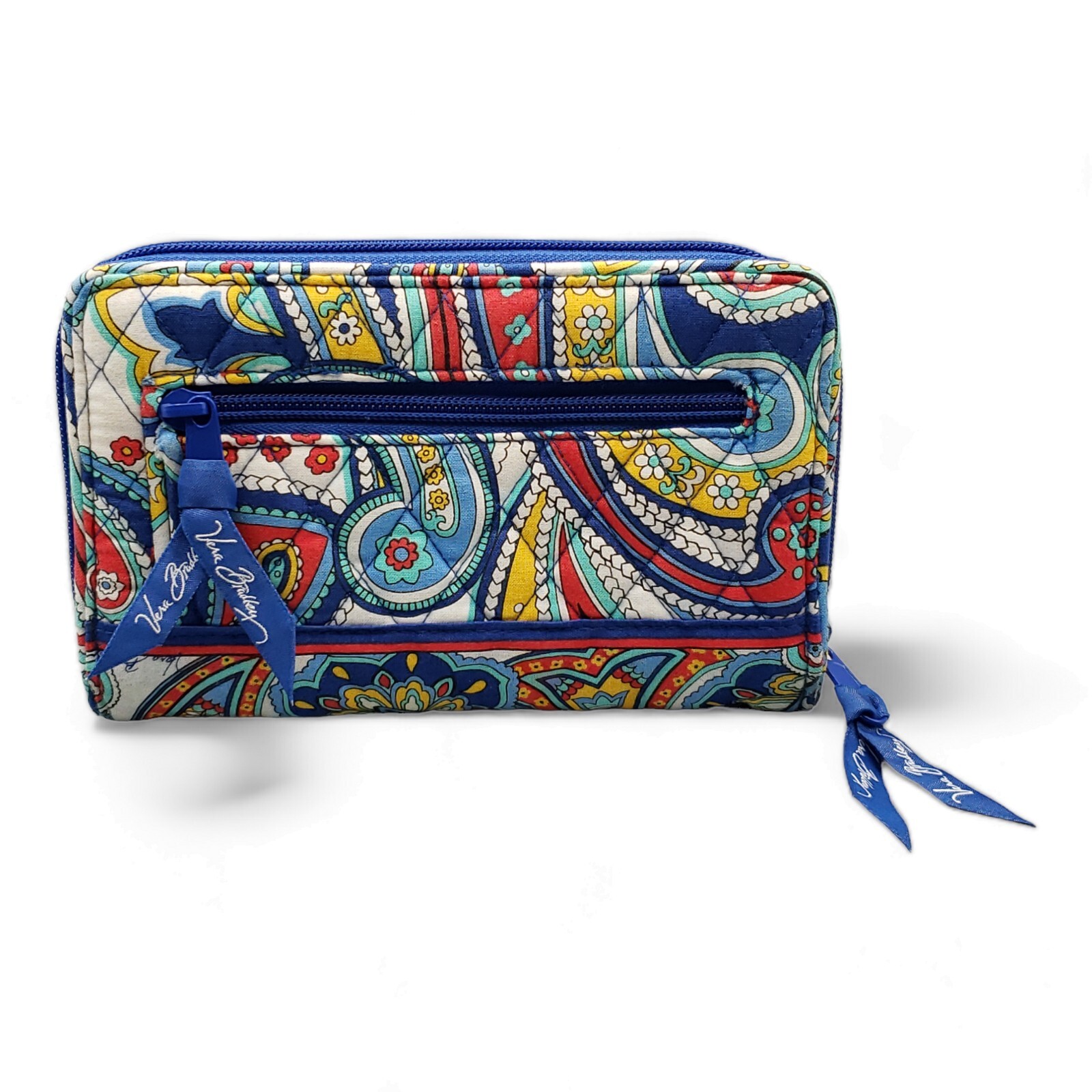Vera Bradley Printed Cotton RFID Turn Lock Zip Wallet… - Gem