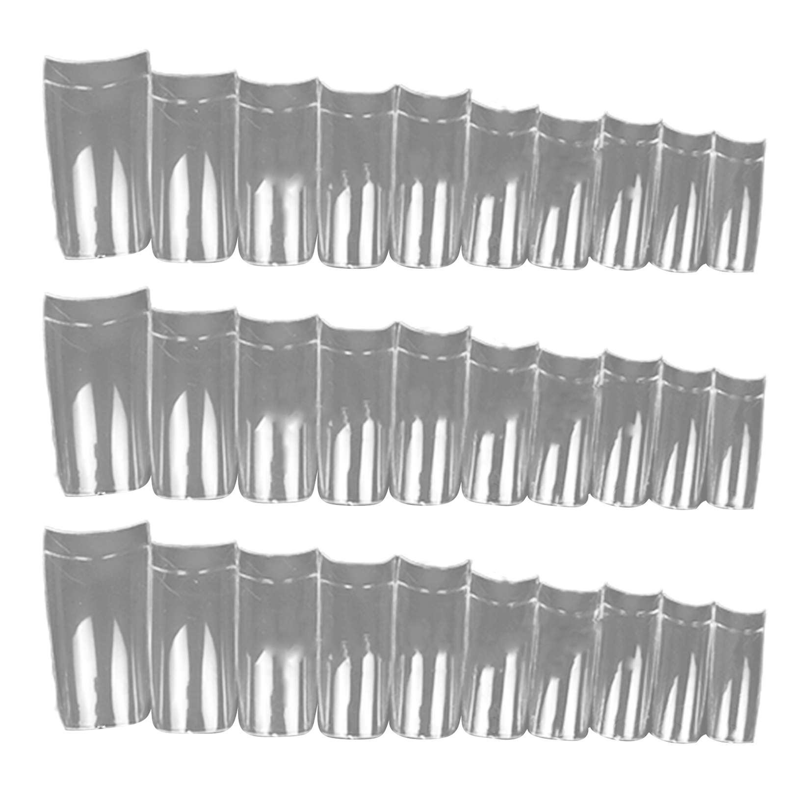 500pcs/box Nail Tips Long Decorating Extending Shape Nail Tips ...