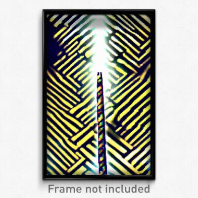 Pixel Art Poster - Zigzag Shaft (8 Bit Psychedelic Trippy Video Game ...