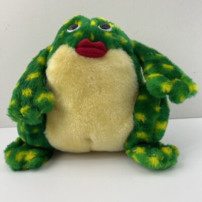 VINTAGE DAKIN GREEN SPOTTED LADY FROG PLUSH STUUED ANIMAL CIRCA 1984 | eBay