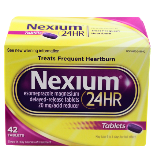 Nexium 24hr Esomeprazole 20 mg Acid Reducer 42 Tablets Exp 06/2026 free ...