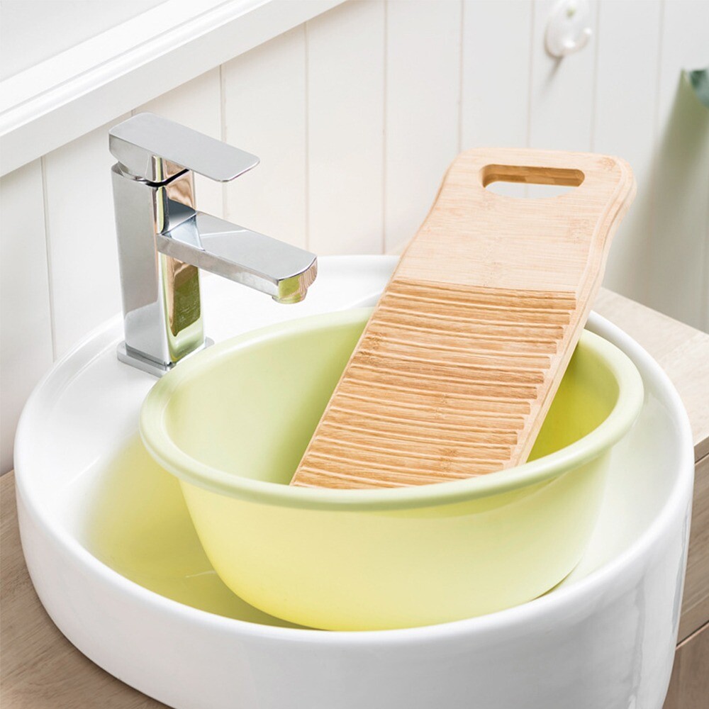Easy to Use Wooden Washboard with Hanging Hole Scrub Board Laundry Room ...