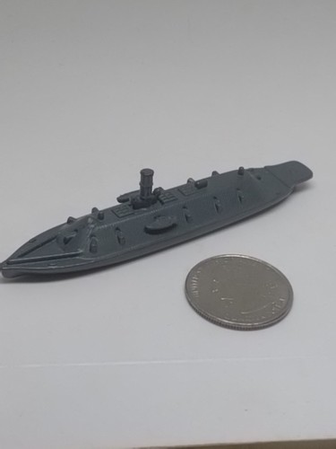 MICRO MACHINES MILITARY US NAVY BOAT CSS MERRIMAC Civil War Submarine ...