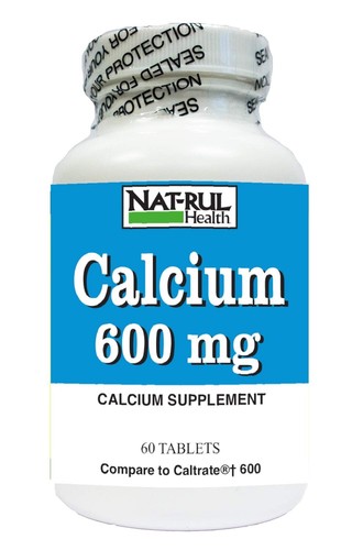 Nat-Rul Health Calcium Supplement Prevents Osteoporosis Tablets 600mg ...