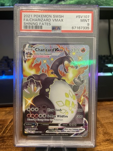 Charizard VMAX SV107/SV122 PSA 9GEM MINT Pokemon Shining Fates TCG Full ...