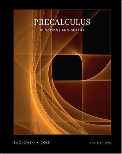 Precalculus : Functions and Graphs (with CD-ROM) - TENTH Edition ...