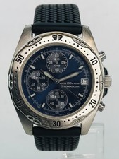 RARE Spoon by Pulsar Bullhead V657-6130 Chronograph Watch in Blue for ...