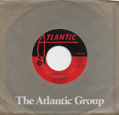 LED ZEPPELIN Whole Lotta Love / Living Loving Maid 45 from 1969 | eBay