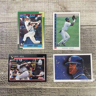 Sammy Sosa Lot Of 4 Rookie Card 1990 Topps - 91/93 Score - 93 Upper ...
