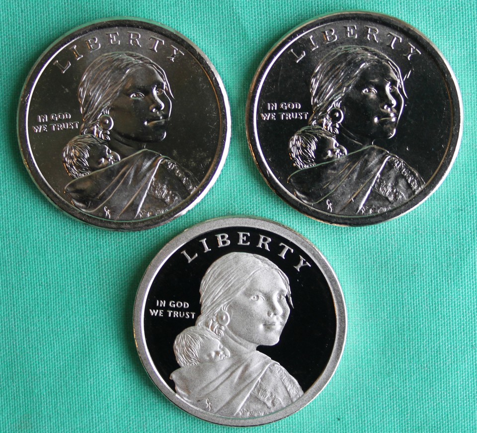 2016 PDS Sacagawea Dollar Native American Code Talkers BU/Proof Golden ...