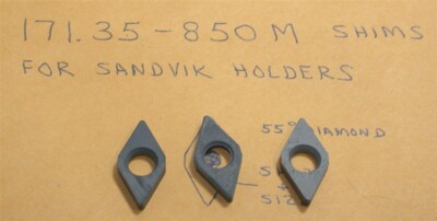 Lot of 3 New Sandvik 171.35-850M Insert Shims | eBay