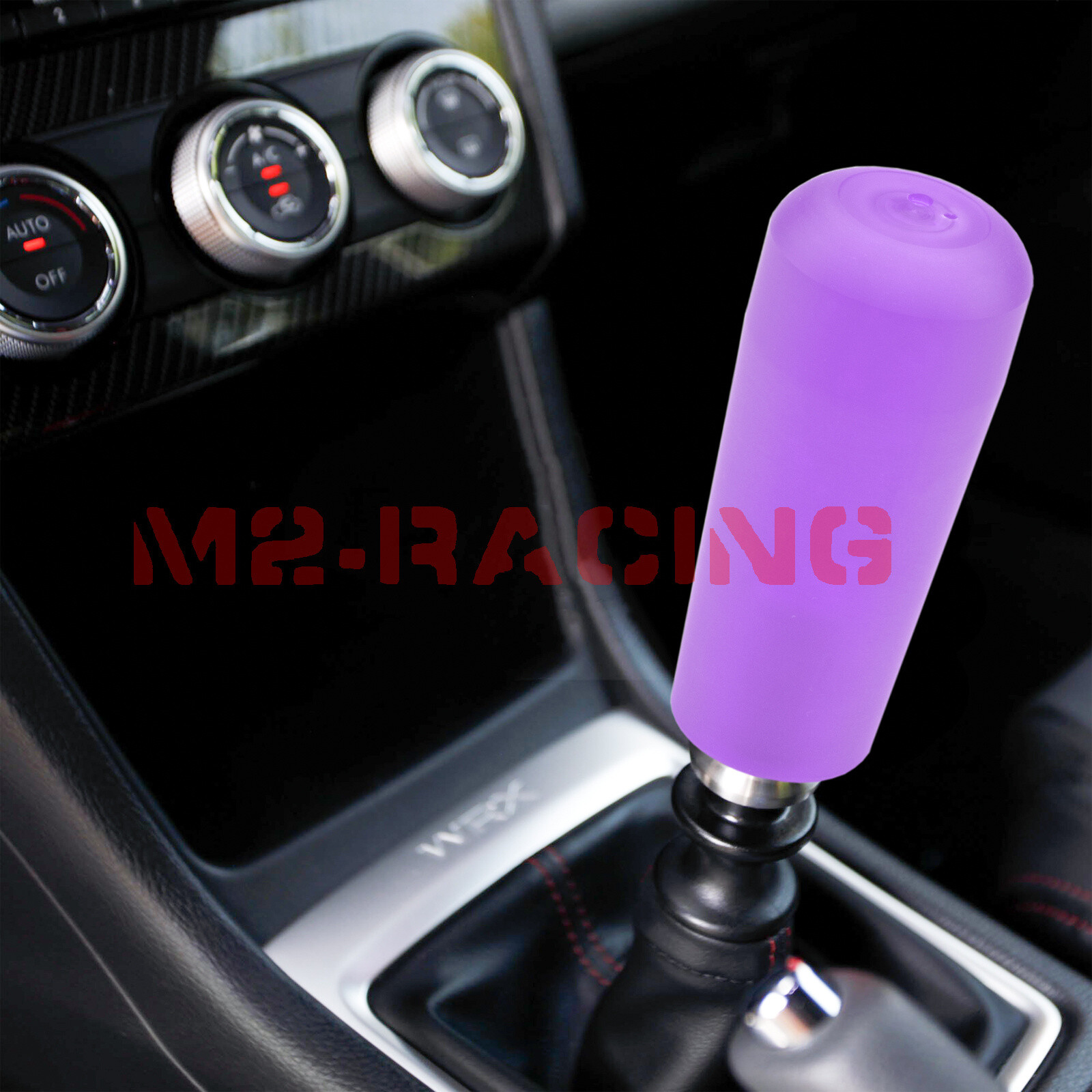 Purple Shift Knob Stick Frosted Matte Crystal Bubble Throw Gear Shifter ...