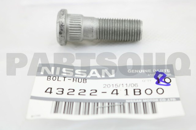 Nissan Wheel Stud 4322241B00 Genuine Bolt Hub 43222-41b00 Infiniti for ...