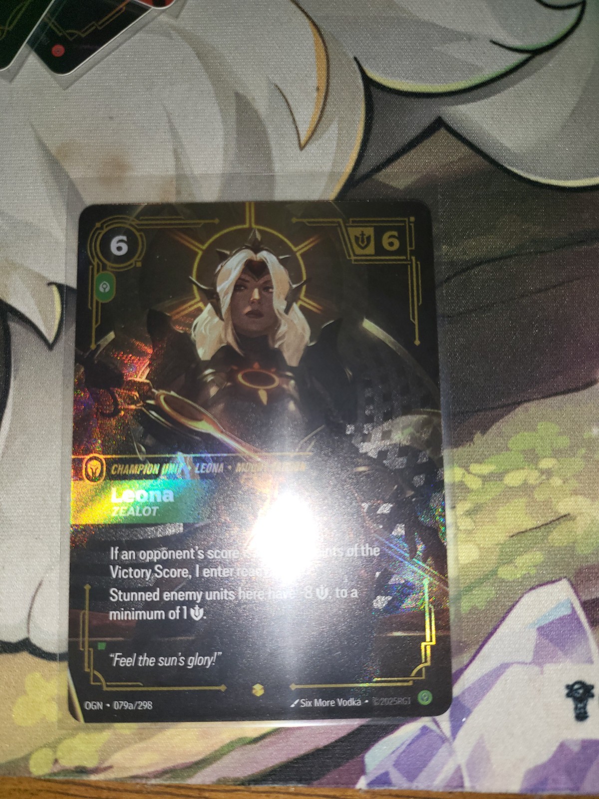 Leona - Zealot OGN 079a/298 Alternate Art Showcase Riftbound League of ...