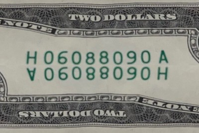 FANCY SERIAL NUMBER~Strobogrammatic Super Rotator True Flipper RARE ...