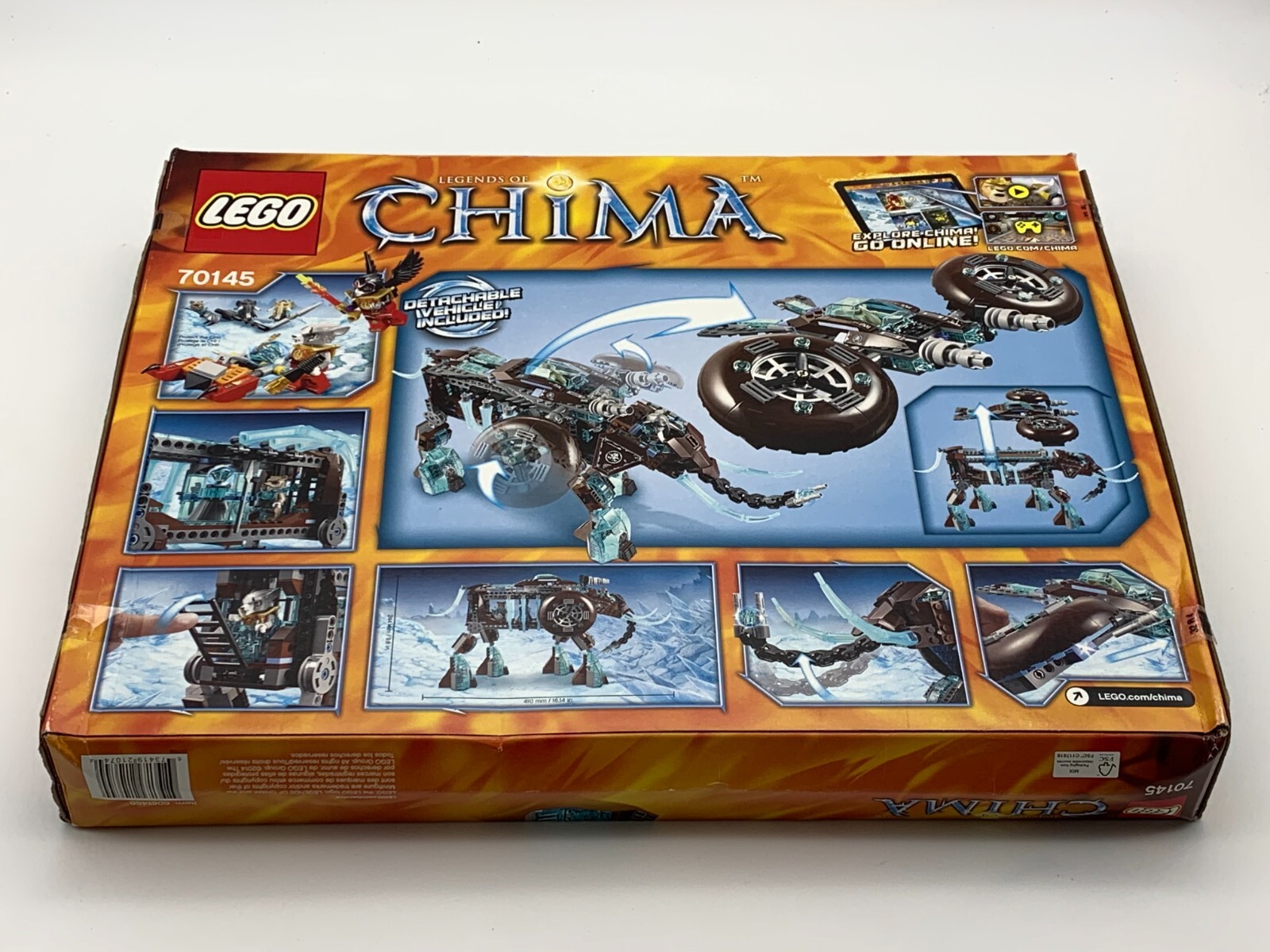 LEGO LEGENDS OF CHIMA: Maula's Ice Mammoth Stomper (70145) for sale ...