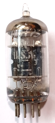 MAXI PREAMP TESTED GE 6072 / 12AY7 AUDIO TUBE BLACK PLATE DISC GETTER ...