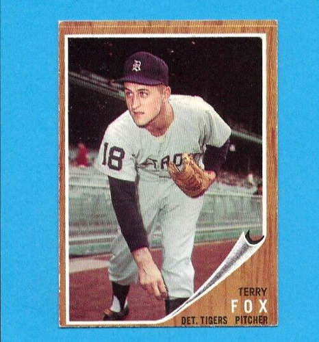 1962 TOPPS #196 TERRY FOX TIGERS EX-EXMINT | eBay