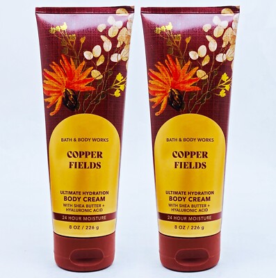 2 Bath Body Works COPPER FIELDS Ultimate Hydration Body Cream Lotion 8 ...