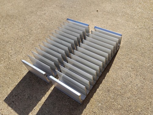 Pack of 2 Aluminum Heat Sinks 2.75x6.75x1.5 Used With Heat Radiator ...