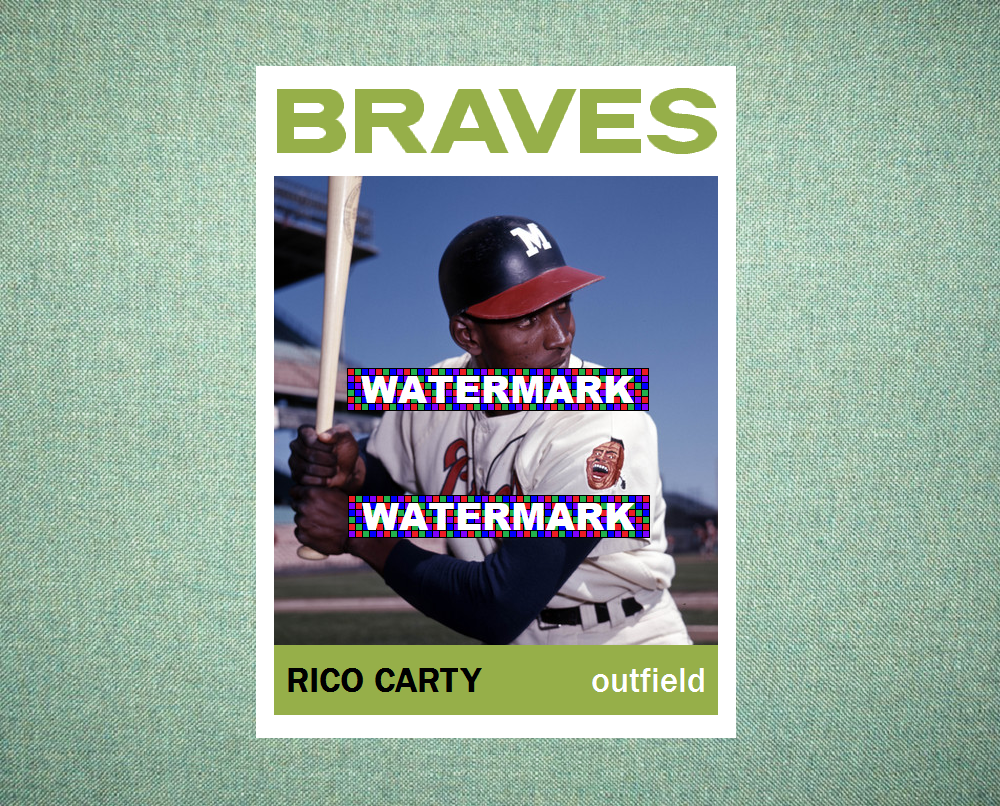 Rico Carty Milwaukee Braves 1964 Style Custom Baseball Art Card | eBay