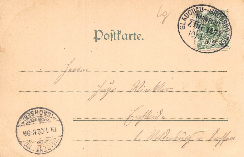 Partie De La Mulde Et Château De Rochlitz Sachsen Carte Postale AK 1900 ...