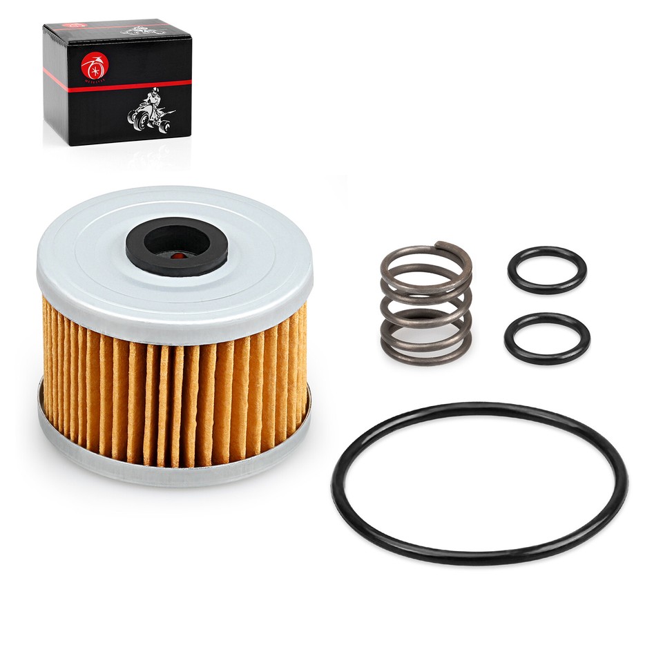 Oil Filter & Spring O-Ring Kit For Honda Fourtrax 250 300 350 400 ...