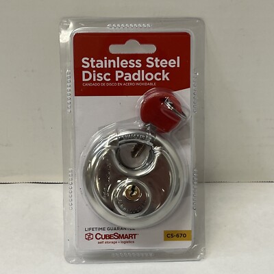 CubeSmart 2¾" Stainless Steel Disc Padlock | eBay