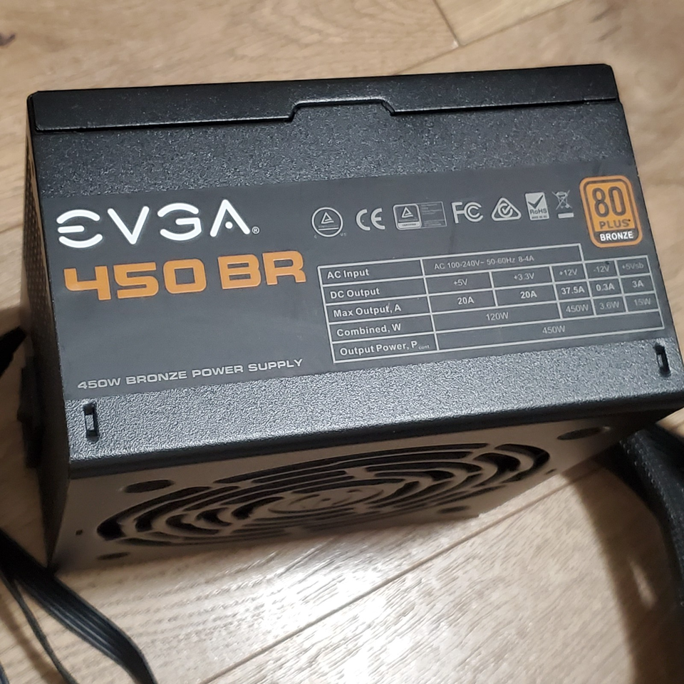 EVGA 450 BR 100-BR-0450 80 Plus Bronze 450W Gaming Power Supply 8Pin ...