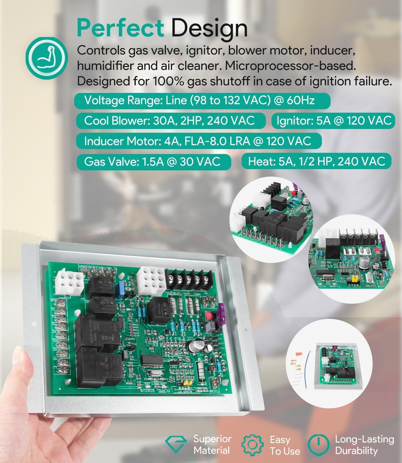 903106 G6 Furnace Control Board ICM2805A for Nordyne Miller Intertherm ...