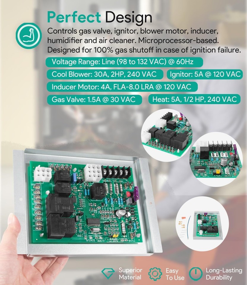 903106 G6 Furnace Control Board ICM2805A for Nordyne Miller Intertherm ...
