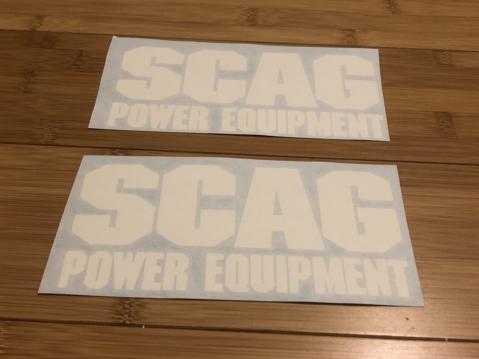 Scag Power Equipment White Decals 6” (set Of 2) Sticker Lawnmower ...