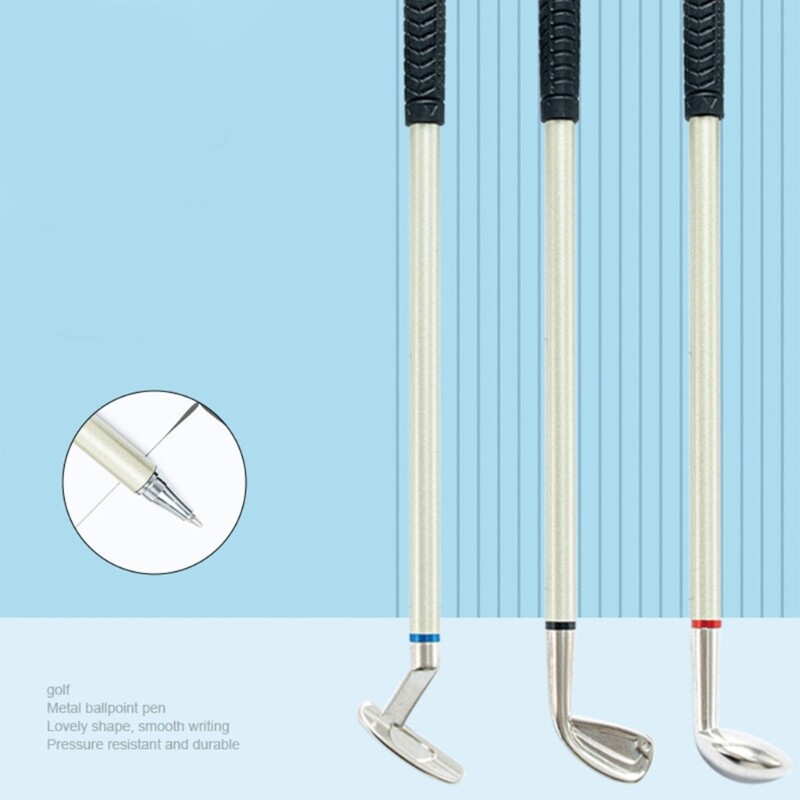 Golf Ballpoint Pen Set Desktop Creative Funny Sports Ergonomic Pen | eBay