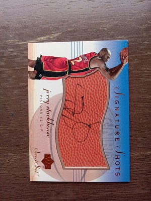 2001-02 UD Sweet Shot Signature Shots Jerry Stackhouse Detroit Pistons ...