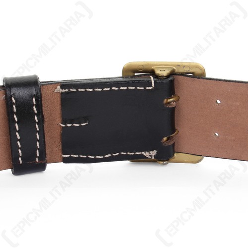 WW2 German Army Heer BLACK LEATHER GENERALS BELT with CLAW BUCKLE - All ...