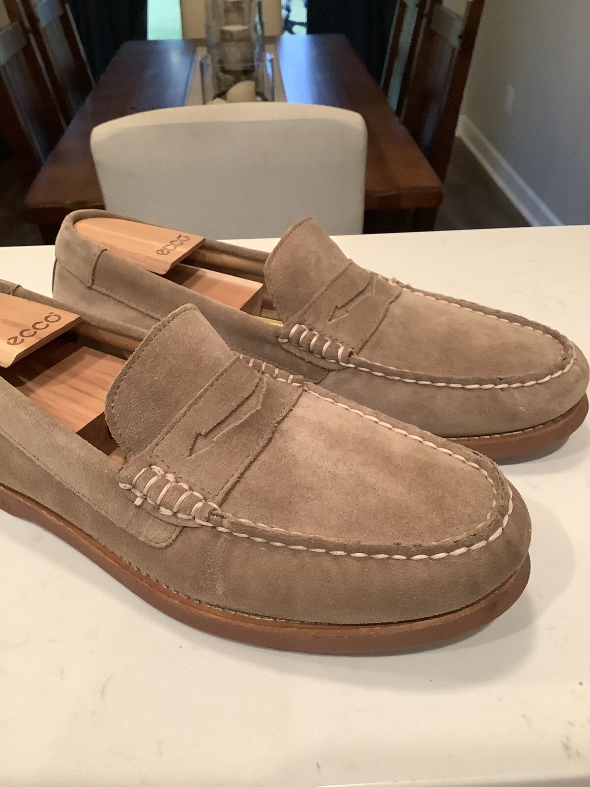 Men’s Sperry Gold Cup Suede Soft Beige Loafers Size 1… - Gem