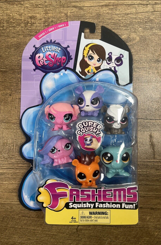 Littlest Pet Shop Series 1 Fashems Bonus Pack Full Set of 6 Fashems New ...