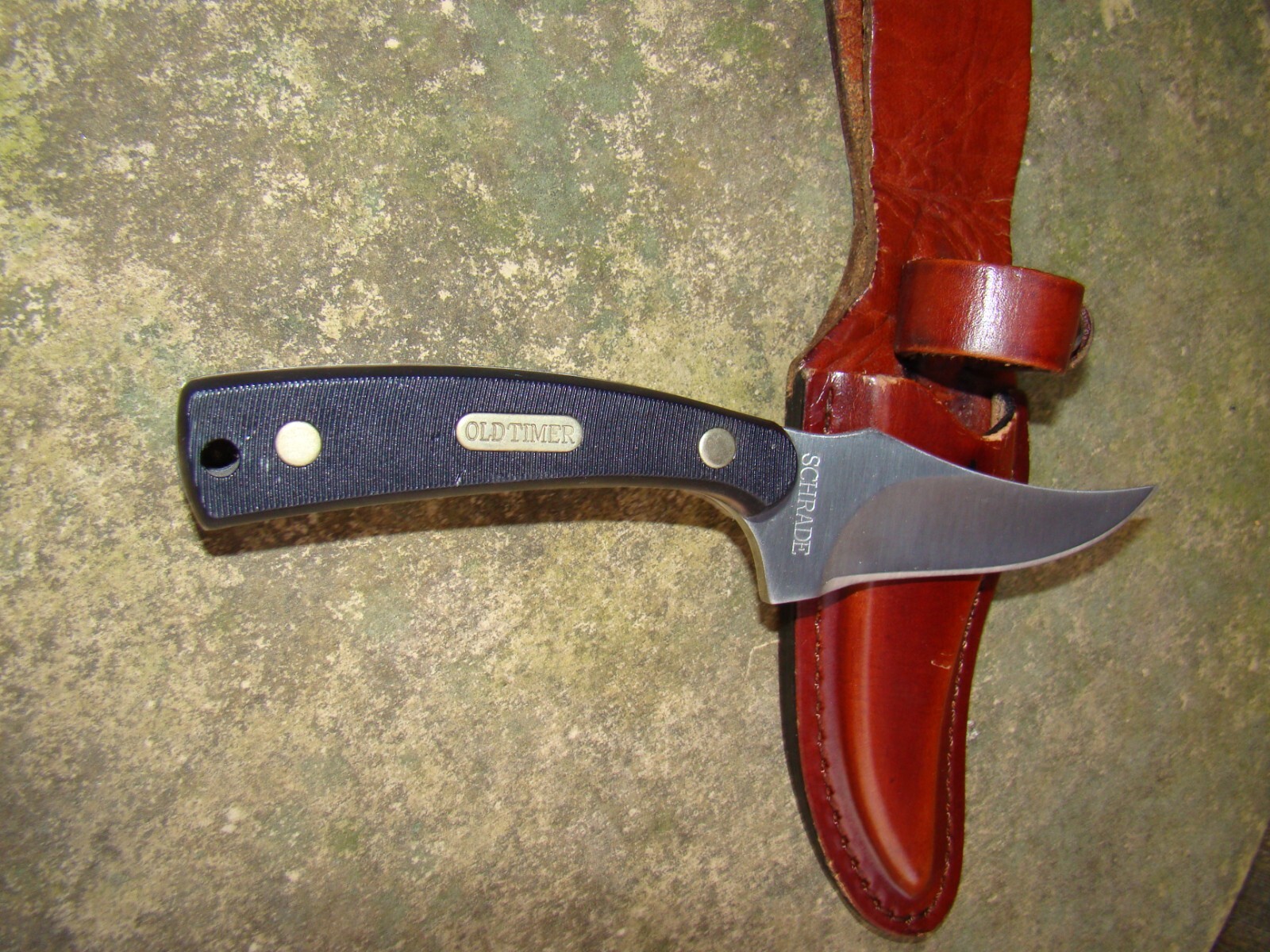 Schrade Old Timer Fixed Blade 152OT Hunting Skinning Knife Leather ...